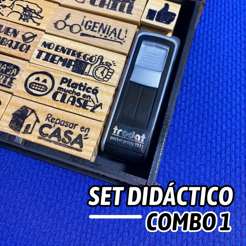 Combo 1 de Sellos Didácticos 5x2 cm - Sellos Genial MX